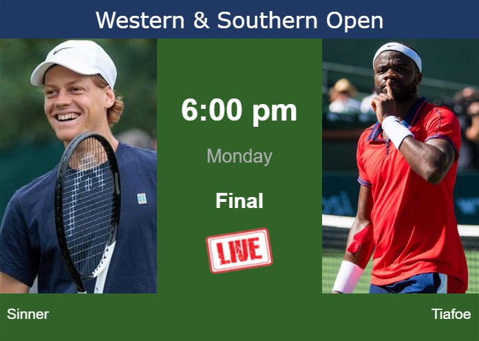 How to watch Sinner vs. Tiafoe on live streaming in Cincinnati on Monday - Tennis Tonic - News ...