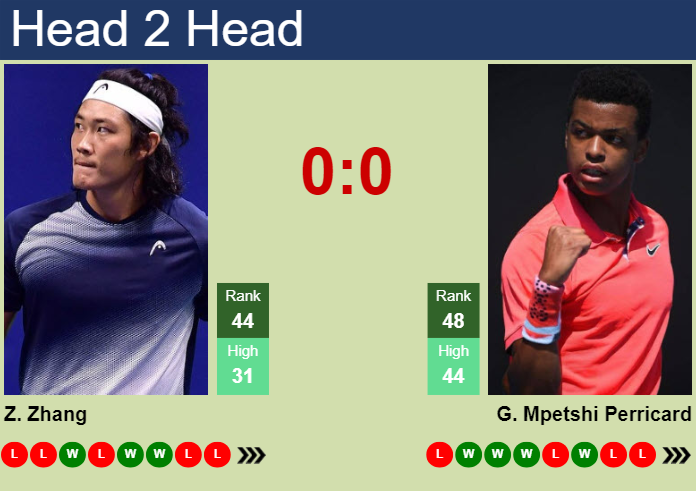H2H, prediction of Zhizhen Zhang vs Giovanni Mpetshi Perricard in Cincinnati with odds, preview ...