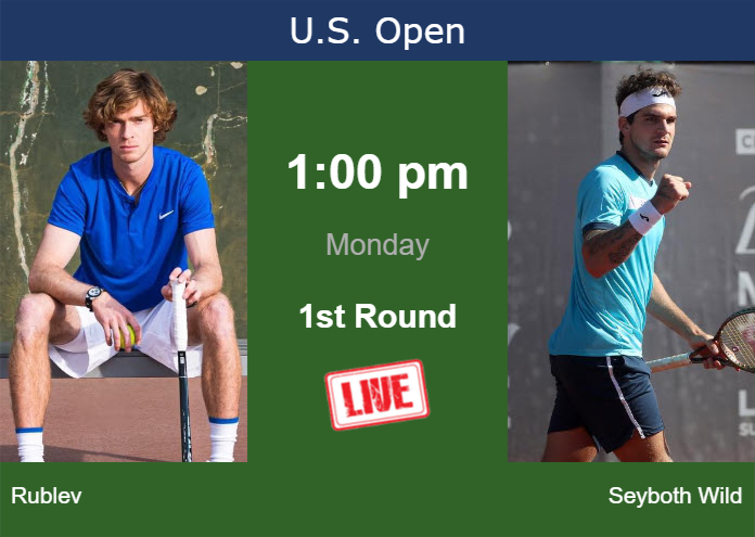 How to watch Rublev vs. Seyboth Wild on live streaming at the U.S. Open on Monday - Tennis Tonic ...