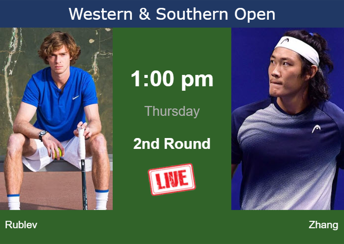 How to watch Rublev vs. Zhang on live streaming in Cincinnati on Thursday - Tennis Tonic - News ...