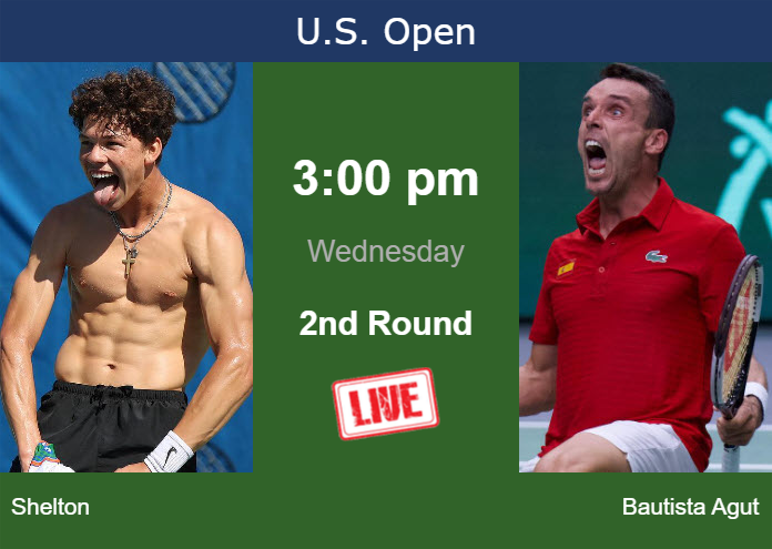 How to watch Shelton vs. Bautista Agut on live streaming at the U.S. Open on Wednesday - Tennis ...