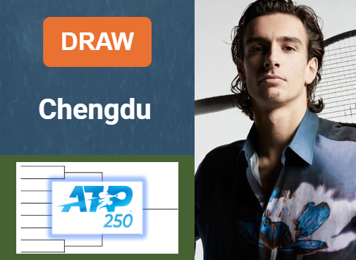 ATP CHENGDU DRAW, PRIZE MONEY. Musetti, Bublik, Jarry, Martinez Portero ...
