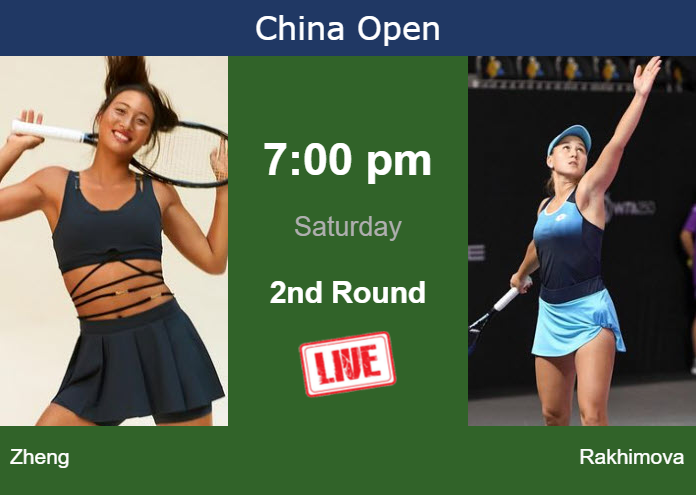 How to watch Zheng vs. Rakhimova on live streaming in Beijing on Saturday - Tennis Tonic - News ...