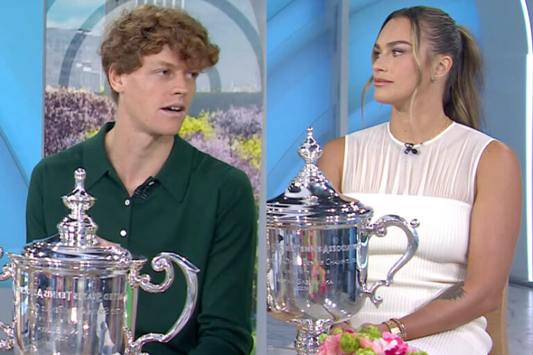 US Open champions Sabalenka and Sinner share celebration on Studio 1A - Tennis Tonic - News ...