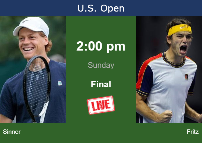 How to watch Sinner vs. Fritz on live streaming at the U.S. Open on Sunday - Tennis Tonic - News ...