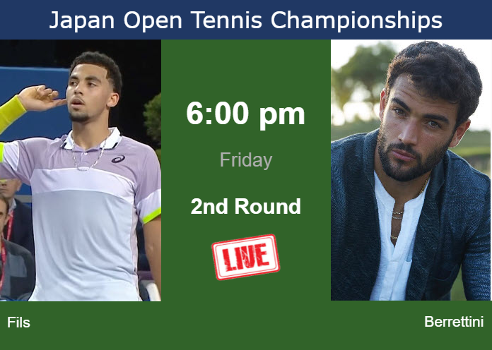 How to watch Fils vs. Berrettini on live streaming in Tokyo on Friday - Tennis Tonic - News ...