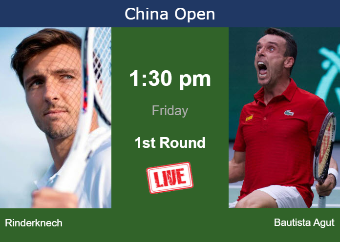 How to watch Rinderknech vs. Bautista Agut on live streaming in Beijing on Friday - Tennis Tonic ...
