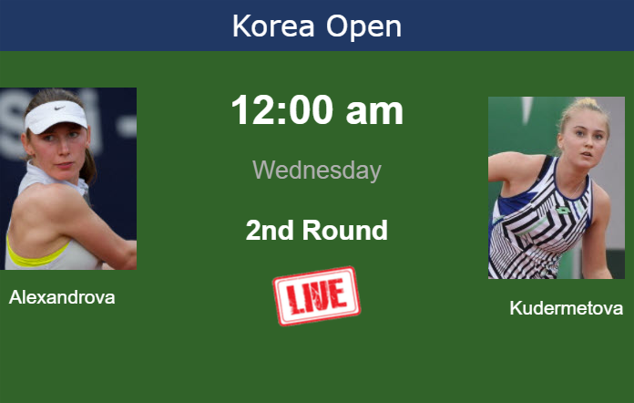 How to watch Alexandrova vs. Kudermetova on live streaming in Seoul on Wednesday - Tennis Tonic ...