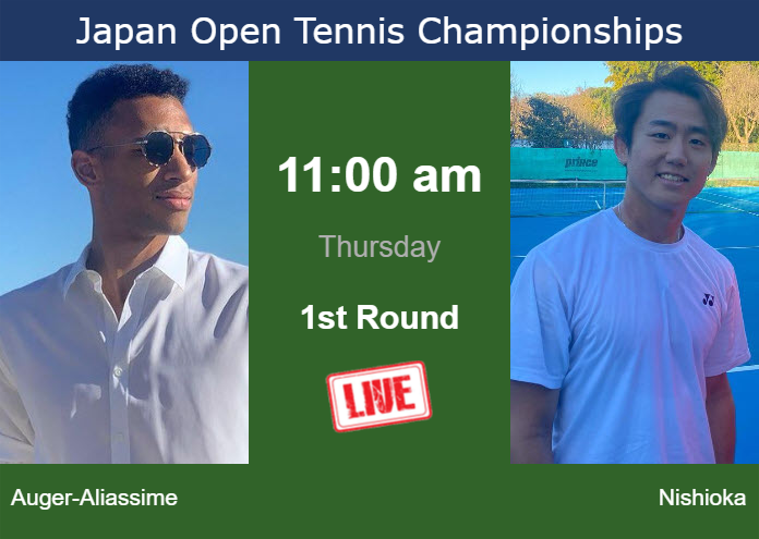 How to watch Auger-Aliassime vs. Nishioka on live streaming in Tokyo on Thursday - Tennis Tonic ...
