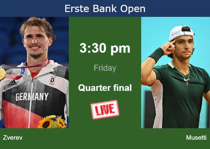 How to watch Zverev vs. Musetti on live streaming in Vienna on Friday - Tennis Tonic - News ...