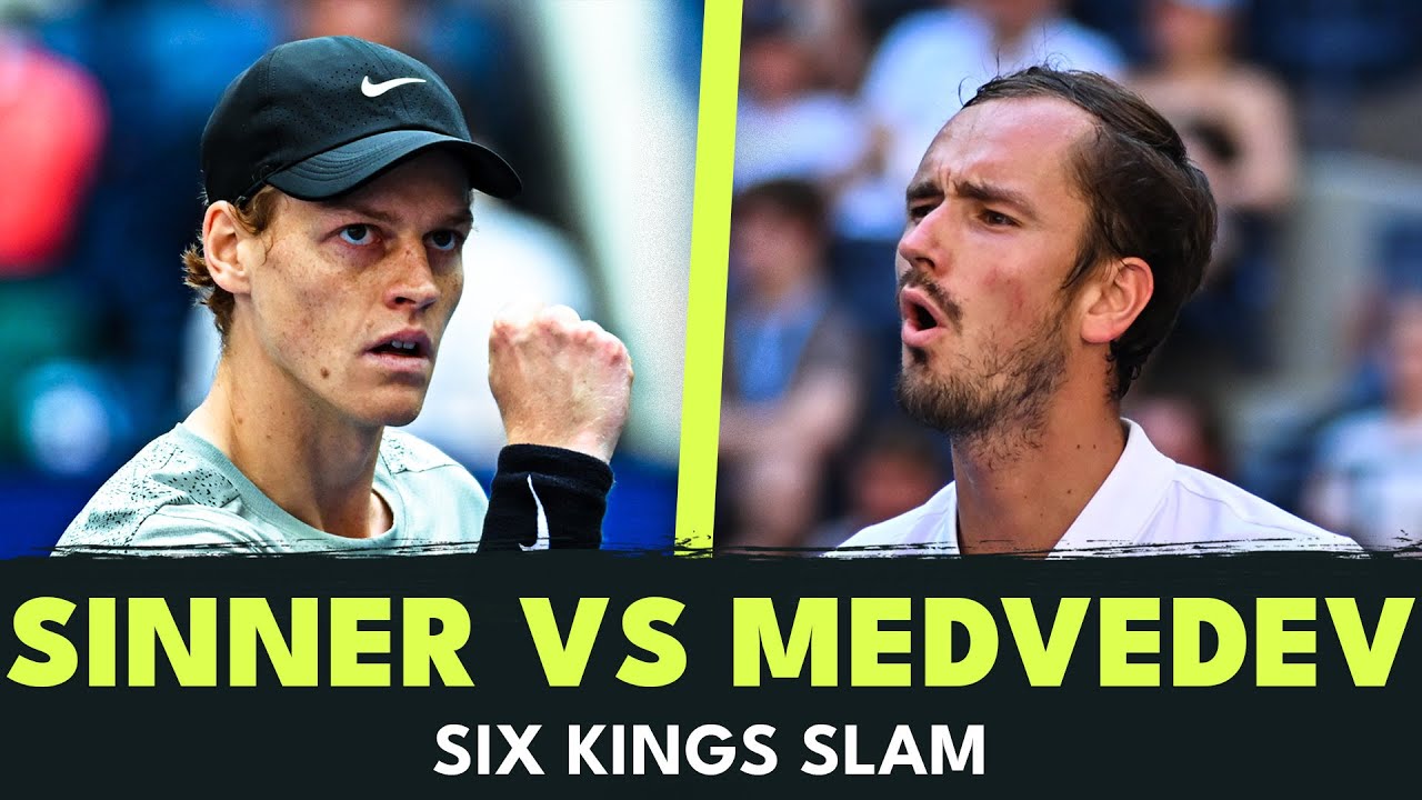 Jannik Sinner demolishes Daniil Medvedev at the lucrative Six Kings Slam to face Djokovic in the ...