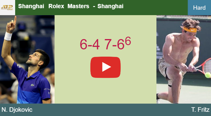 Novak Djokovic tops Fritz in the semifinal – SHANGHAI RESULTS. HIGHLIGHTS - Tennis Tonic - News ...