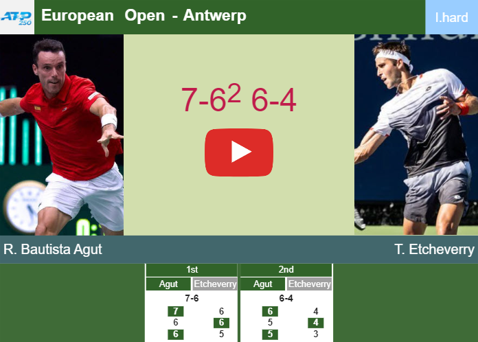 Roberto Bautista Agut dispatches Etcheverry in the 2nd round to battle vs Auger-Aliassime at the ...