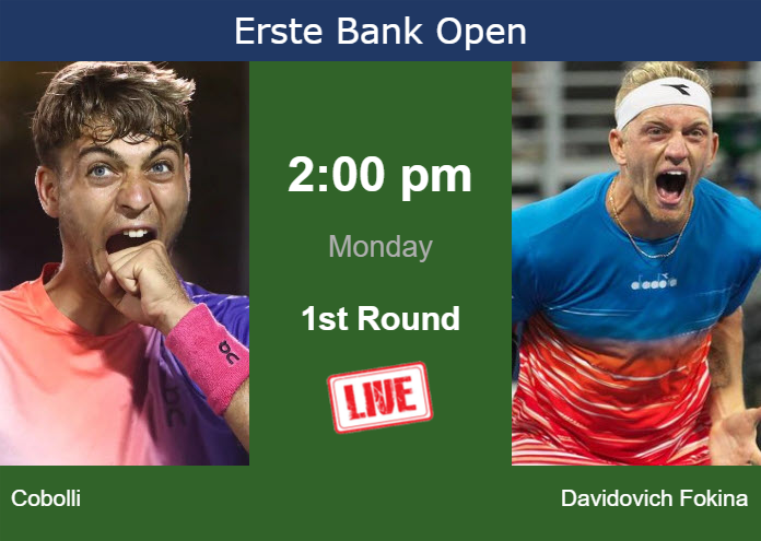 How to watch Cobolli vs. Davidovich Fokina on live streaming in Vienna on Monday - Tennis Tonic ...