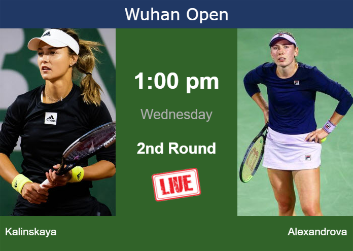 How to watch Kalinskaya vs. Alexandrova on live streaming in Wuhan on Wednesday - Tennis Tonic ...