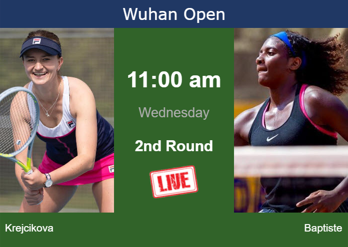How to watch Krejcikova vs. Baptiste on live streaming in Wuhan on Wednesday - Tennis Tonic ...