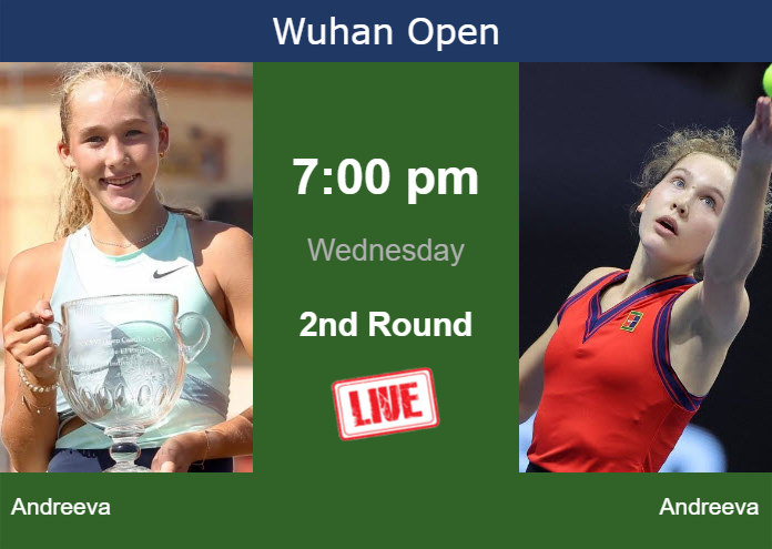 How to watch Mirra Andreeva vs. Erika Andreeva on live streaming in Wuhan on Wednesday - Tennis ...