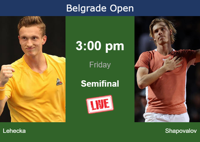 How to watch Lehecka vs. Shapovalov on live streaming in Belgrade on Friday - Tennis Tonic ...