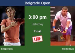 How to watch Shapovalov vs. Medjedovic on live streaming in Belgrade on Saturday - Tennis Tonic ...