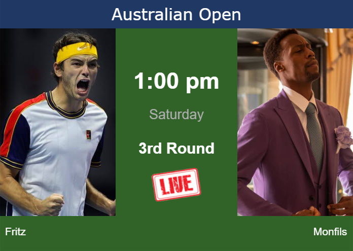 How to watch Fritz vs. Monfils on live streaming at the Australian Open on Saturday - Tennis ...