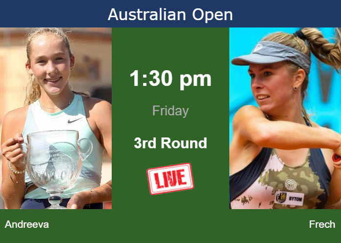 How to watch Andreeva vs. Frech on live streaming at the Australian Open on Friday - Tennis ...