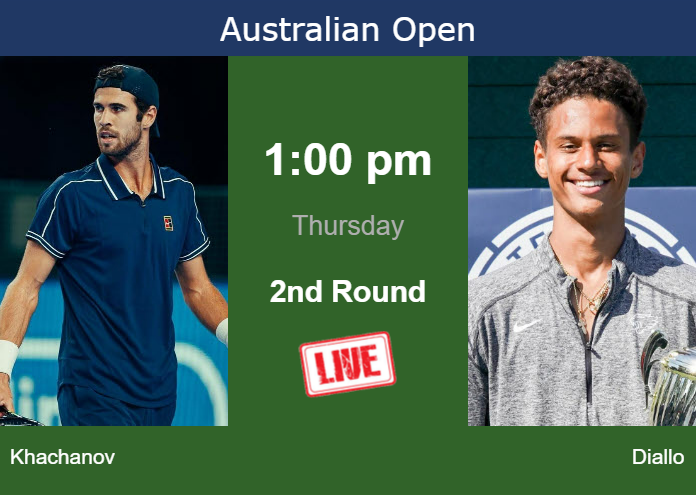 How to watch Khachanov vs. Diallo on live streaming at the Australian Open on Thursday - Tennis ...
