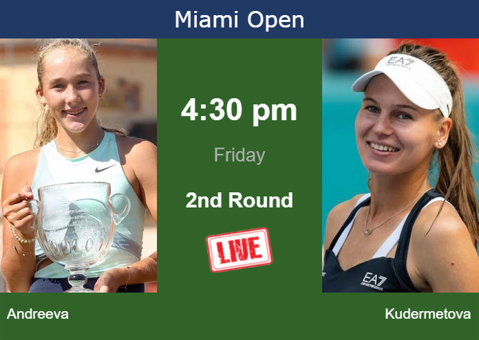 How to watch Andreeva vs. Kudermetova on live streaming in Miami on Friday - Tennis Tonic - News ...