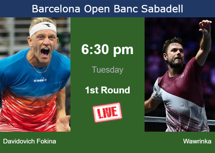 How to watch Davidovich Fokina vs. Wawrinka on live streaming in Barcelona on Tuesday - Tennis ...