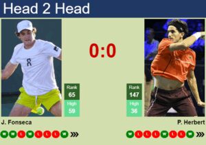 H2H, prediction of Joao Fonseca vs Pierre-Hugues Herbert at the French Open with odds, preview ...