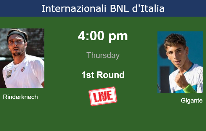 How to watch Rinderknech vs. Gigante on live streaming in Rome on Thursday - Tennis Tonic - News ...