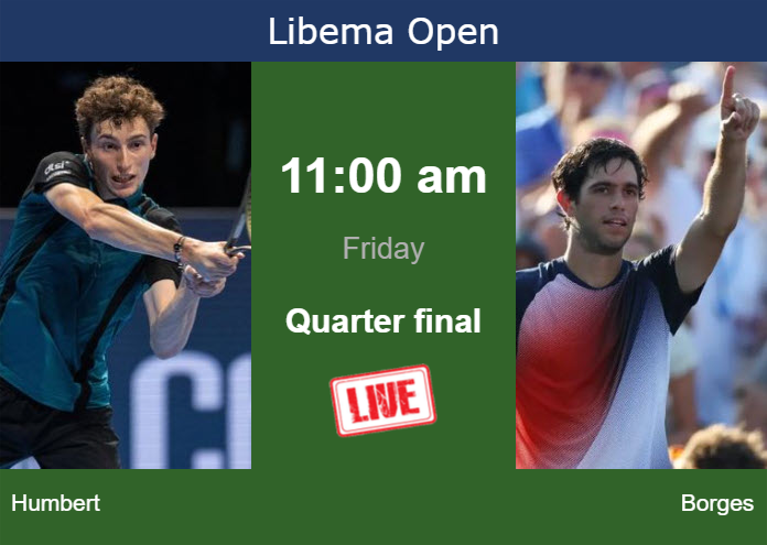How to watch Humbert vs. Borges on live streaming in 's on Friday - Tennis Tonic - News ...