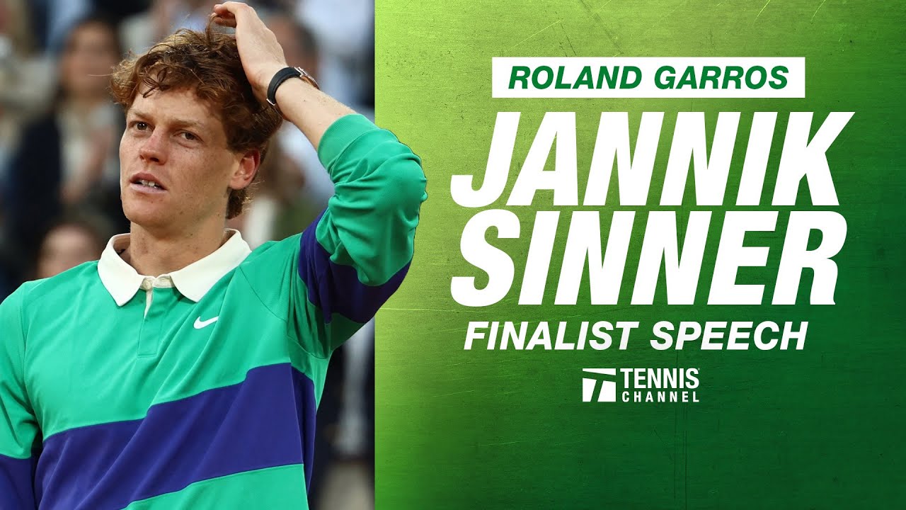Jannik Sinner shows grace and sportsmanship after Roland Garros final defeat - Tennis Tonic ...