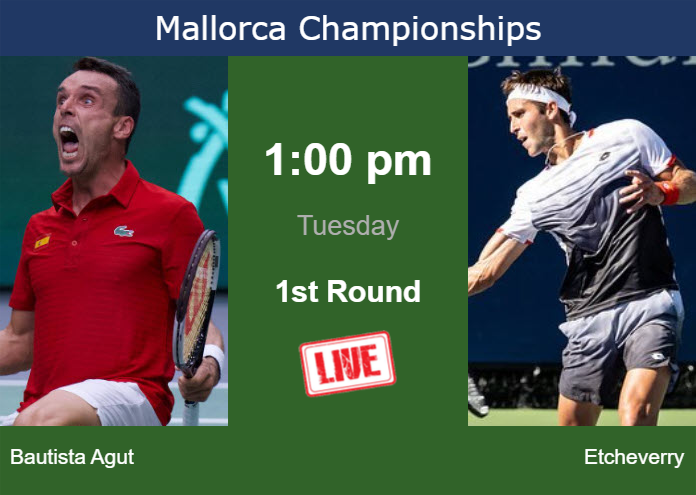 How to watch Bautista Agut vs. Etcheverry on live streaming in Mallorca on Tuesday - Tennis ...