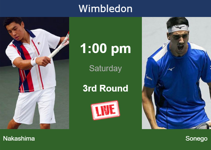 How to watch Nakashima vs. Sonego on live streaming in Wimbledon on Saturday - Tennis Tonic ...