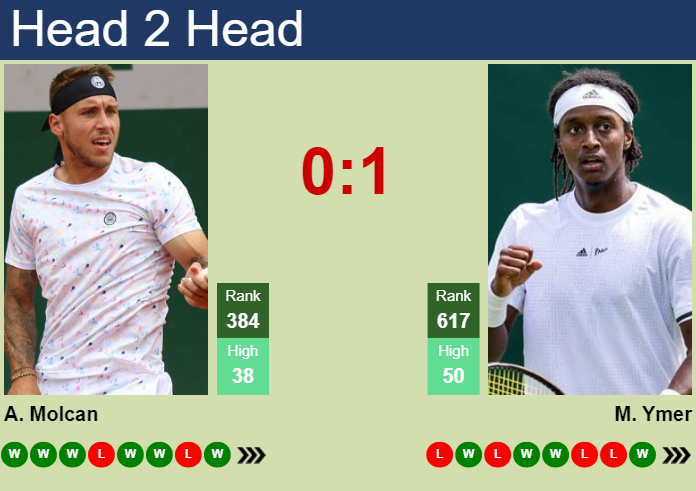 H2H, prediction of Alex Molcan vs Mikael Ymer in Liberec Challenger with odds, preview, pick ...