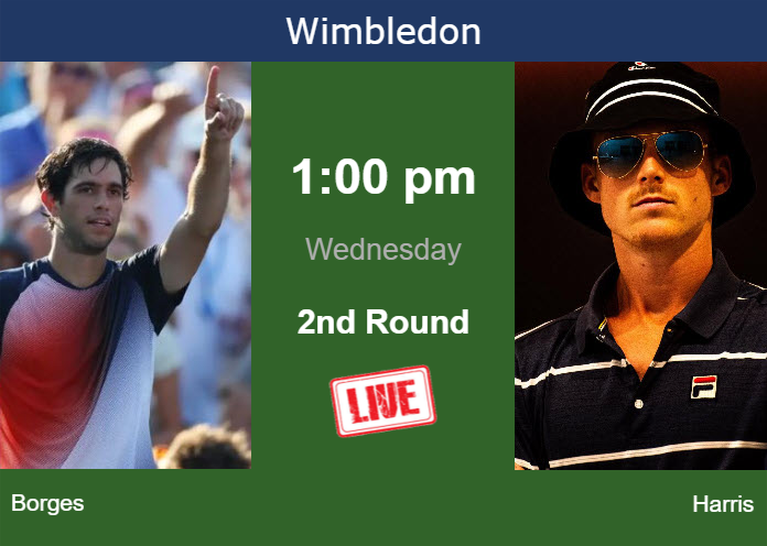 How to watch Borges vs. Harris on live streaming in Wimbledon on Wednesday - Tennis Tonic - News ...