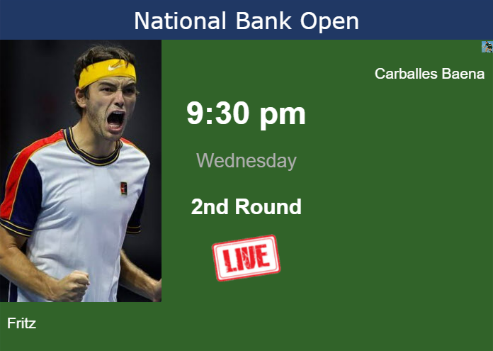 How to watch Fritz vs. Carballes Baena on live streaming in Toronto on Wednesday - Tennis Tonic ...